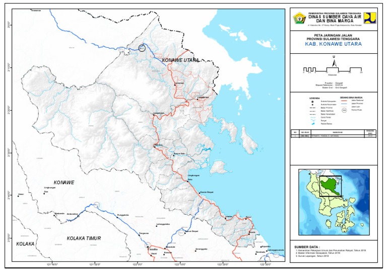 A Road Network Map of North Konawe Regency | PDF