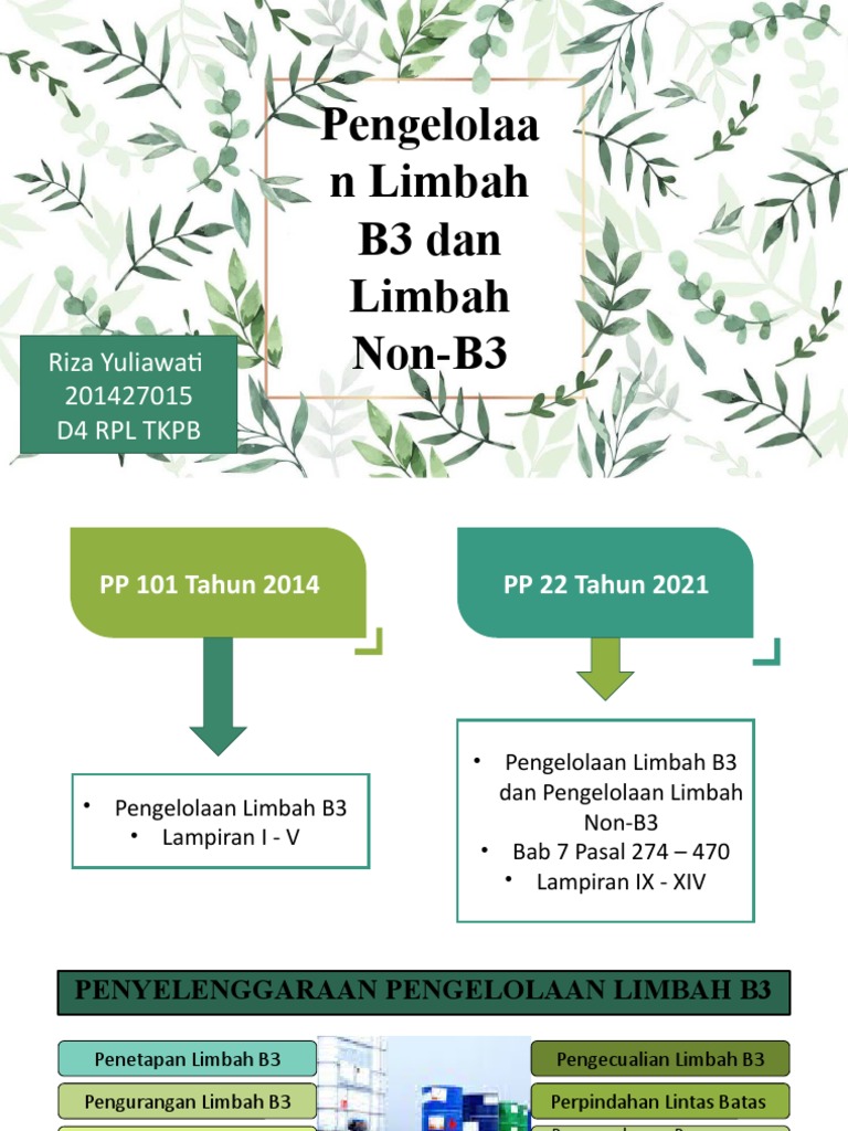 Pengelolaan LB3 Dan LNB3 | PDF | Griya & Taman