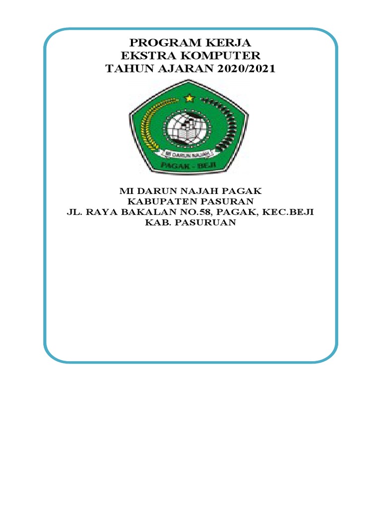 Program Kerja Ekstra Komputer 2020-2021 | PDF