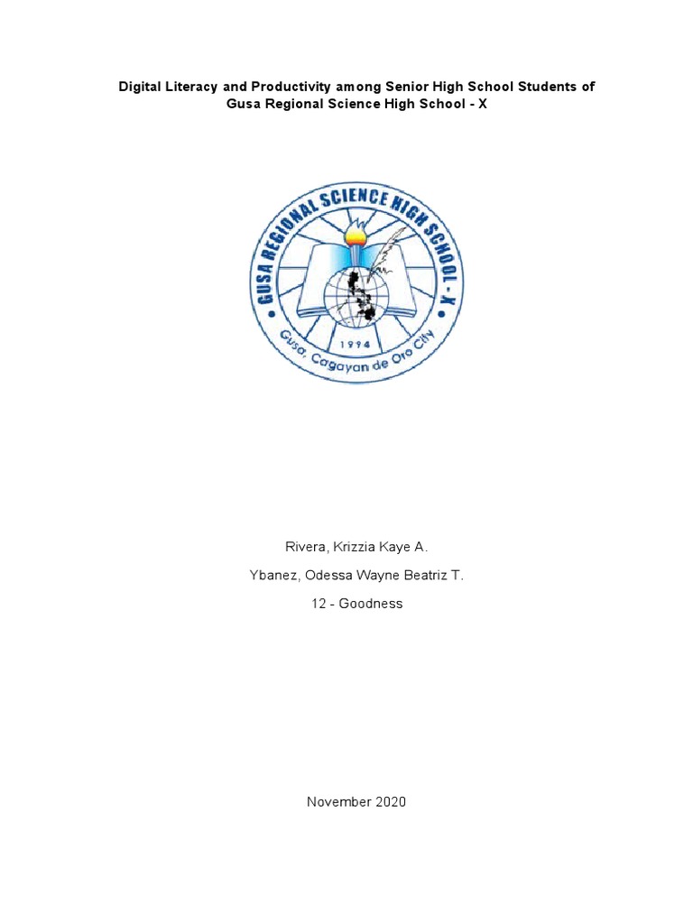 Digital Literacy and Student Productivity | PDF | Media (Communication ...