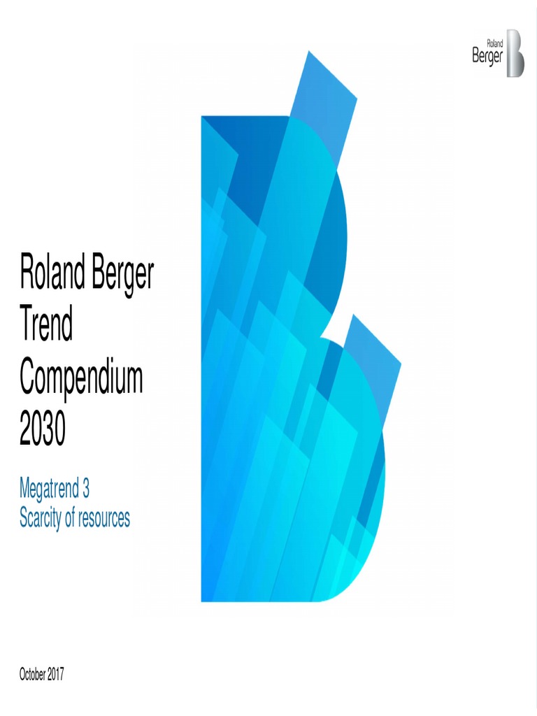 Roland Berger Trend Compendium 2030 Megatrend 3 Pdf World Energy