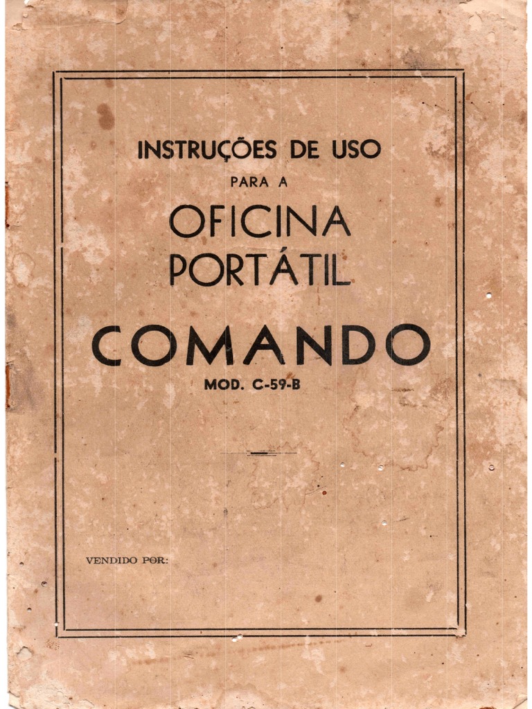 Oficina Portátil Comando C-59B | PDF