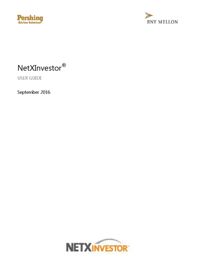 NXI NetXInvestor User Guide No Trading PAS | PDF | Password | Icon ...