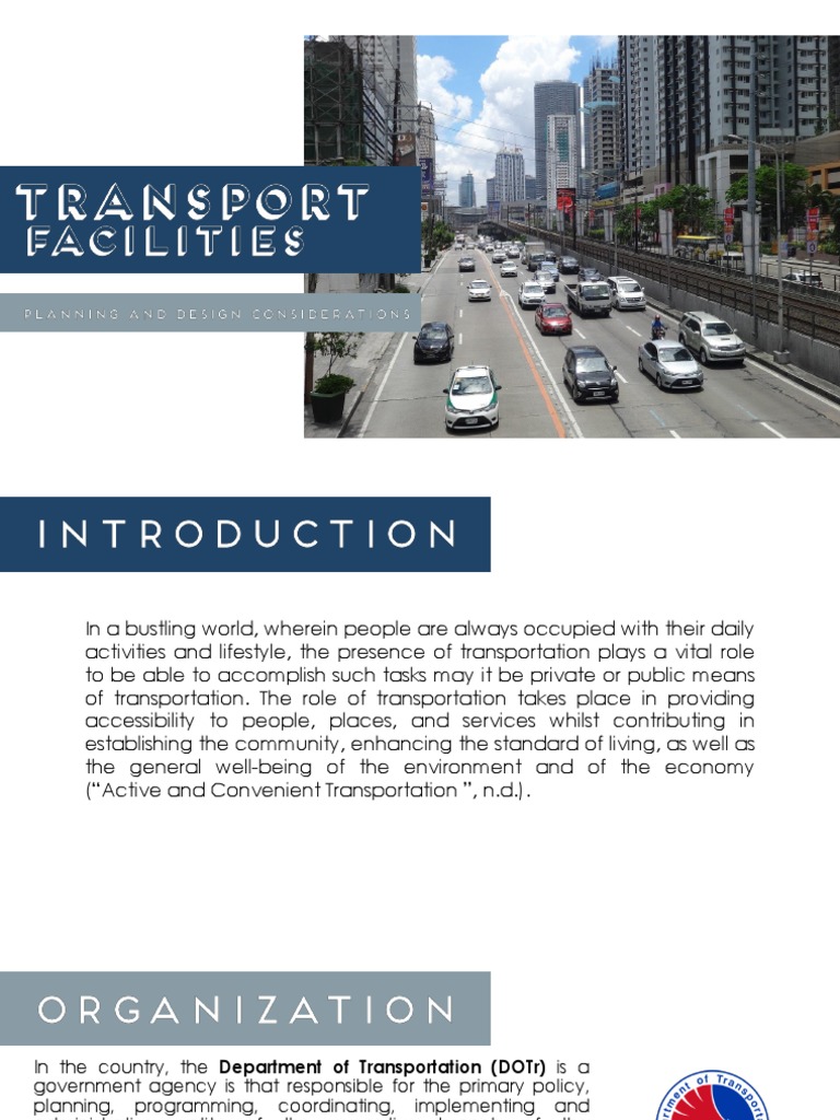 Overview of Transportation Facilities | PDF | Transport | Road Transport