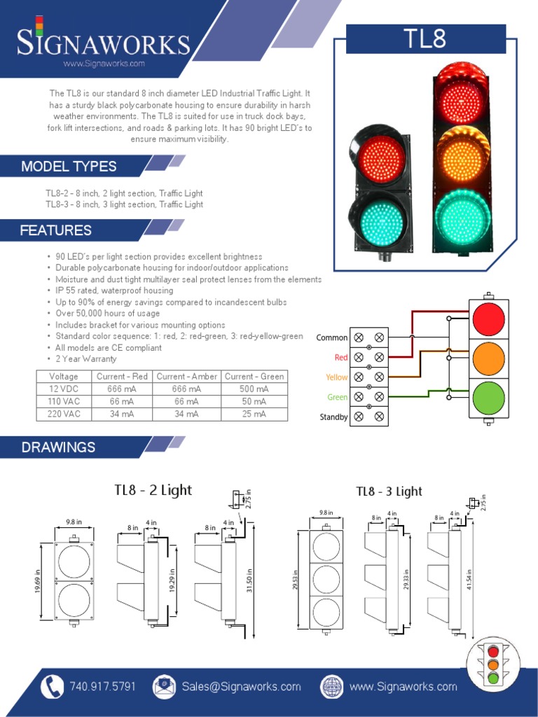 Signaworks PDF TL8 23 | PDF | Traffic Light | Components