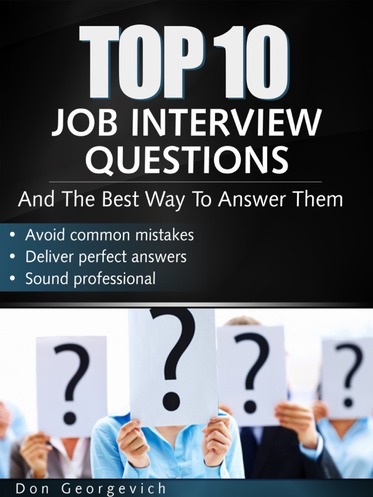 Top 10 Job Interview Questions Explained | PDF