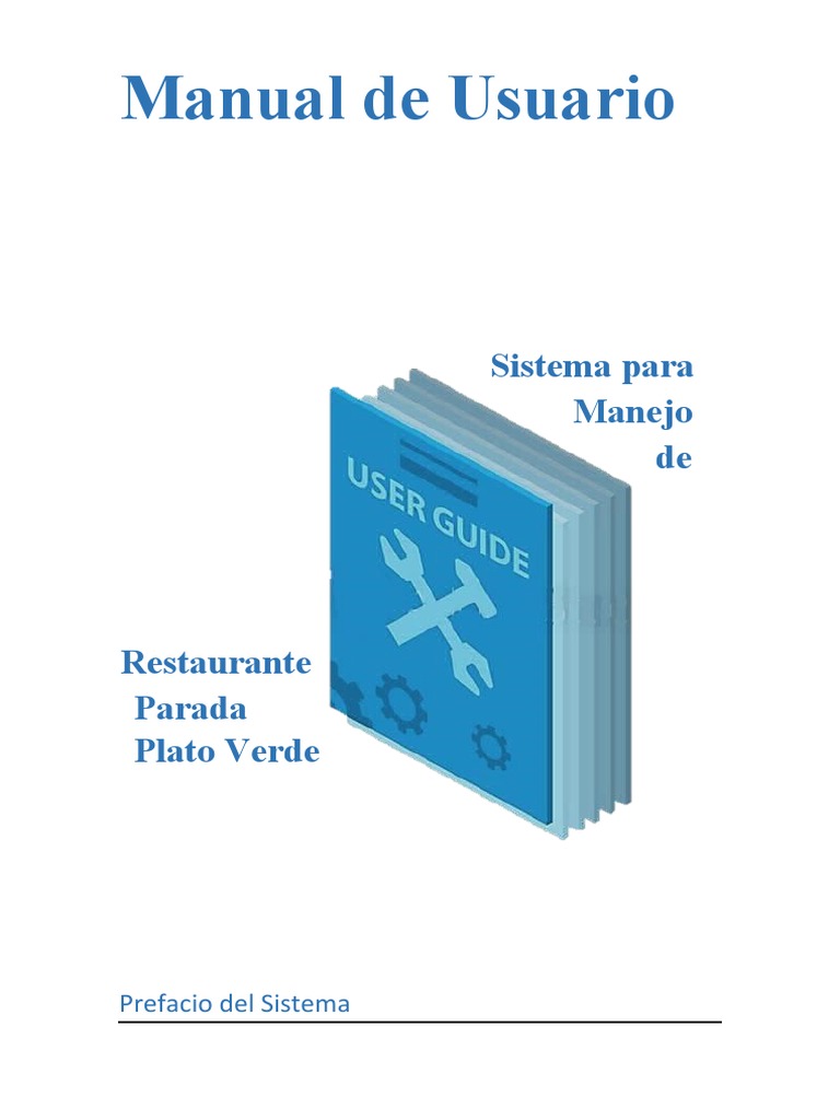 Manual de Un Sistema | PDF | Usuario (informática) | Software de la ...