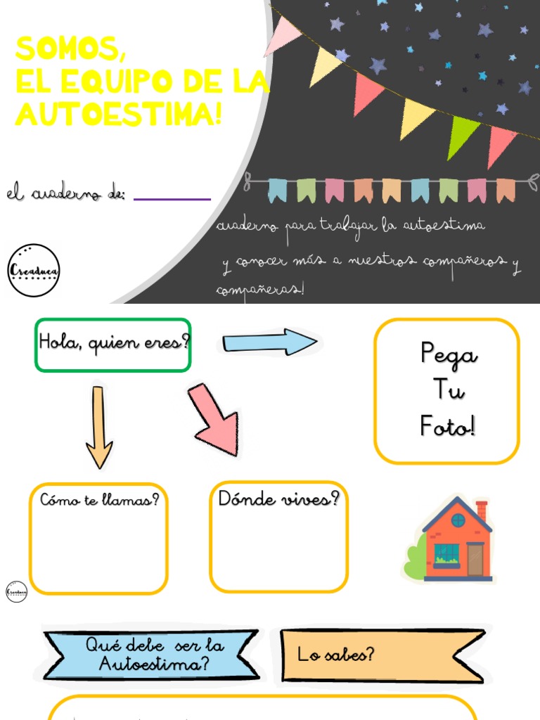 Cuaderno de Autoestima para Niños | PDF | Relaciones personales ...