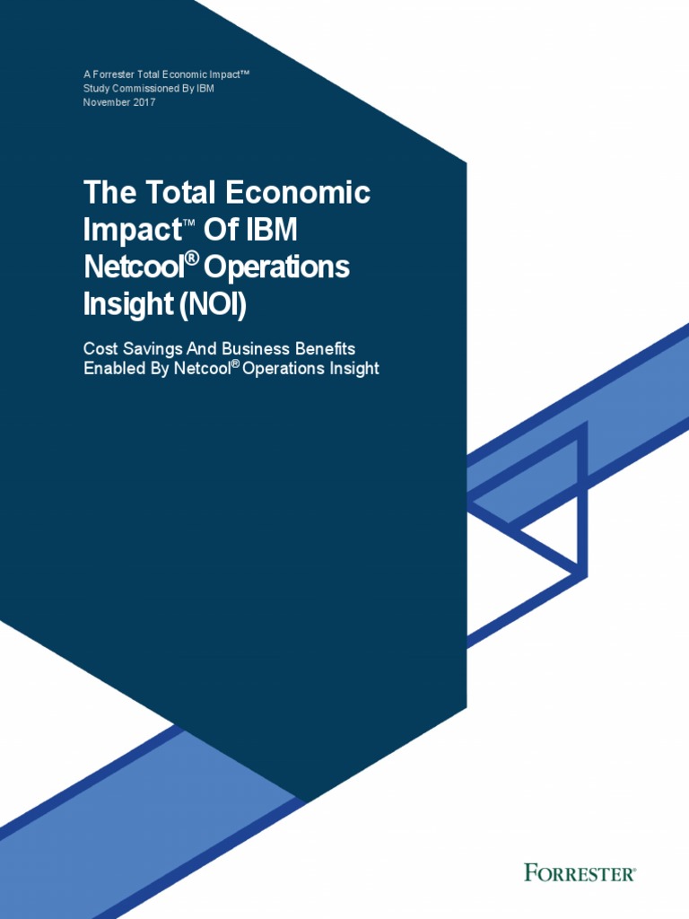 The Total Economic Impact of Ibm Netcool Operations Insight (NOI) | PDF | Automation | Analytics