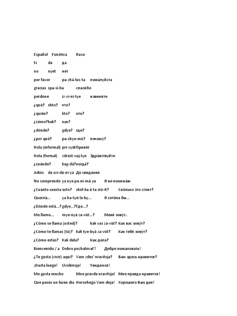 30 Frases en Ruso by Link | PDF