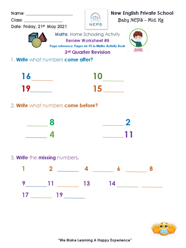 Baby NEPS Maths Revision Worksheet | PDF