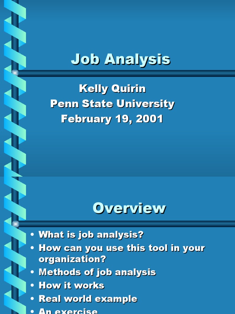 Job Analysis Quirin | PDF | Competence (Human Resources) | Employment
