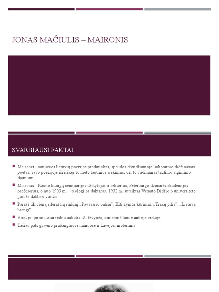 Maironis | PDF