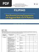 FILIPINO MELCs Grade 3 | PDF