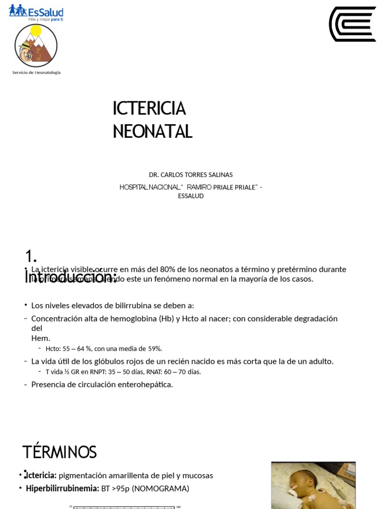 Ictericia Neonatal UC | PDF | Especialidades Medicas | Enfermedades y trastornos