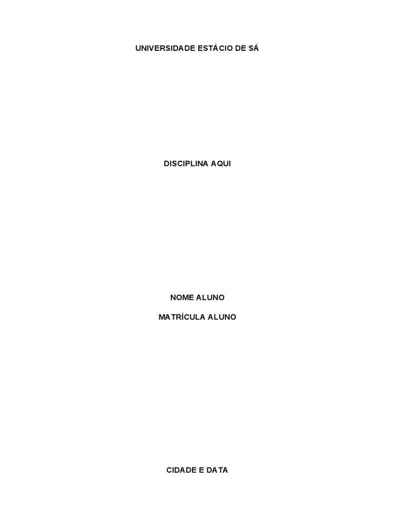 Modelo de PCC para Pedagogia Estácio | PDF