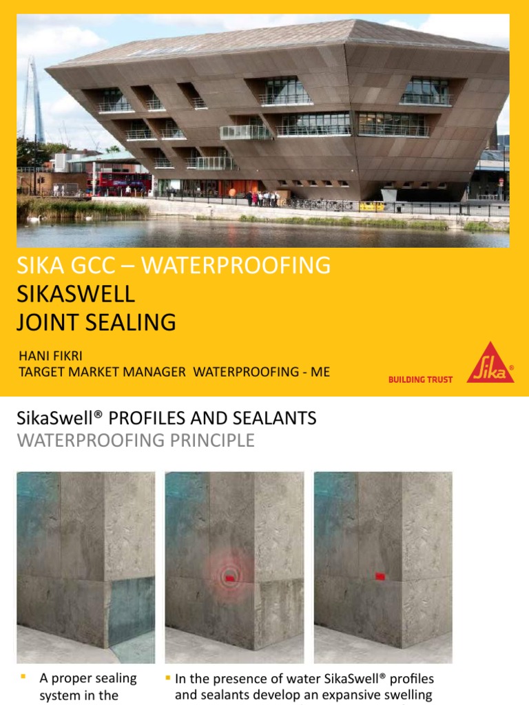 Sika GCC - Waterproofing: Sikaswell Joint Sealing | PDF | Precast ...
