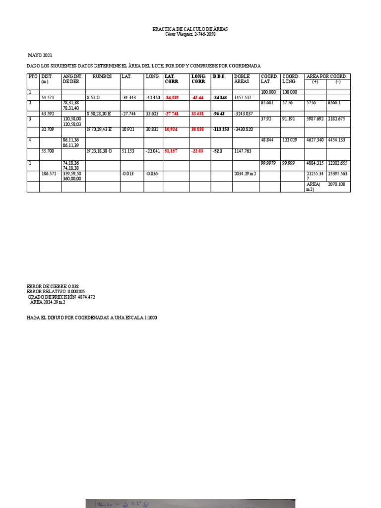 Practica de Areas DDP | PDF