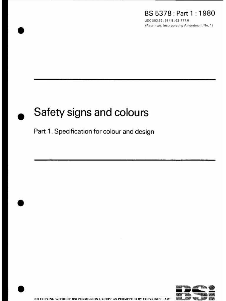 BS 05378-1-1980 Scan | PDF