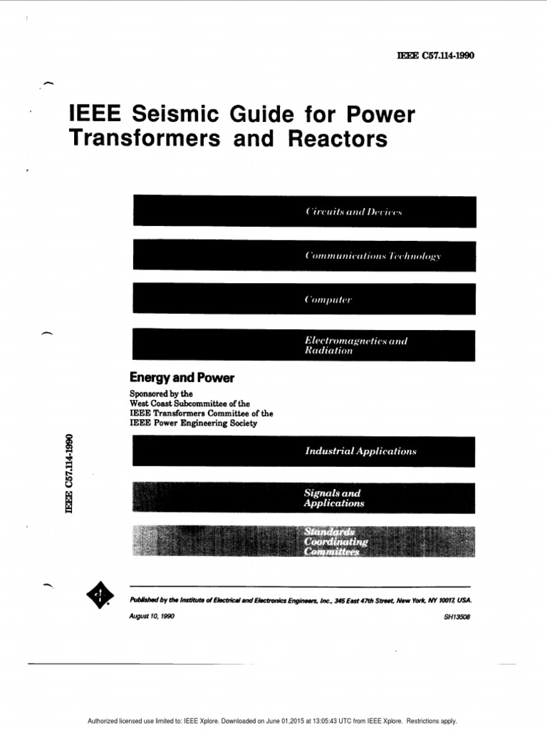Seismic Guide For Power Transformers and Reactors | PDF | Earthquakes ...