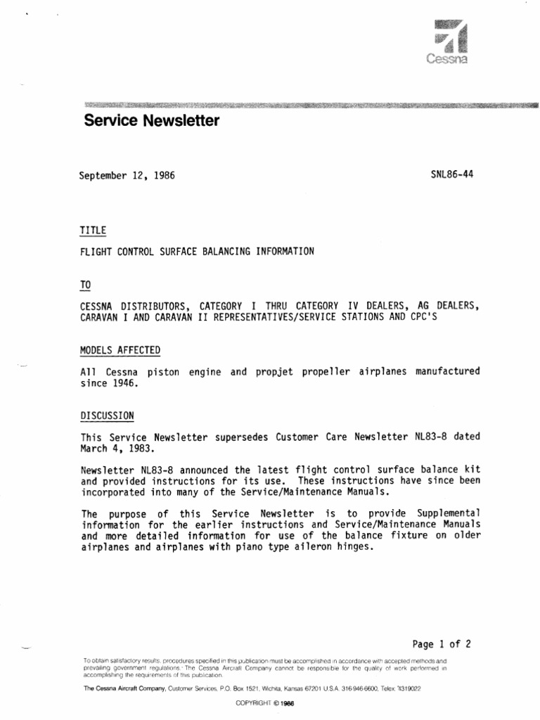 Balancing Flight Control | PDF
