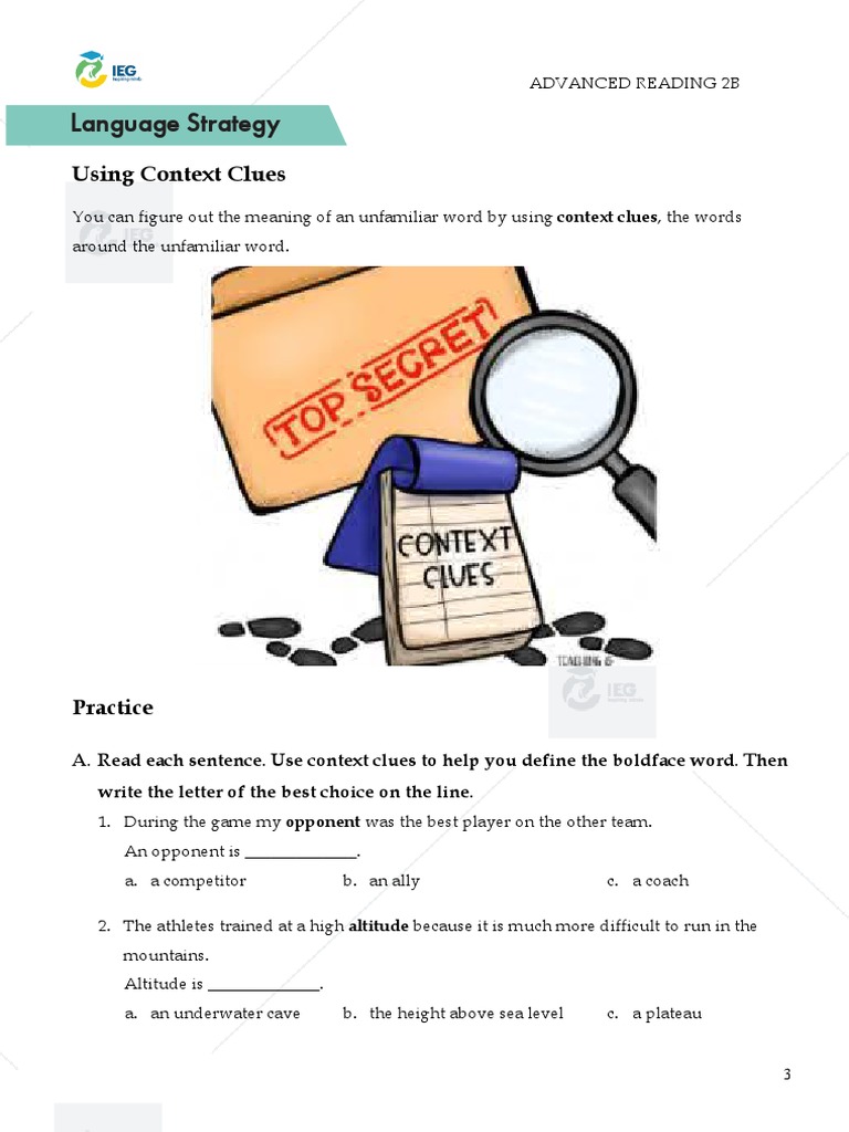 Week 4 - Advanced Reading Level 2B (E4-5) (277014) - Part2 | PDF