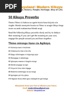 1,000 Kikuyu Proverbs and Meanings | PDF | Nature