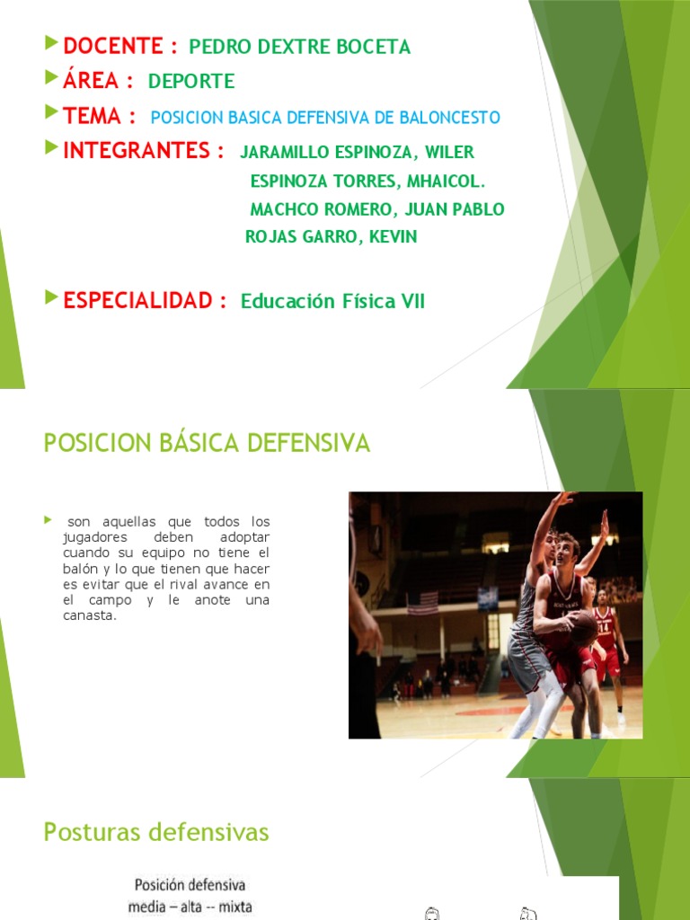 Posicion Básica Defensiva | PDF