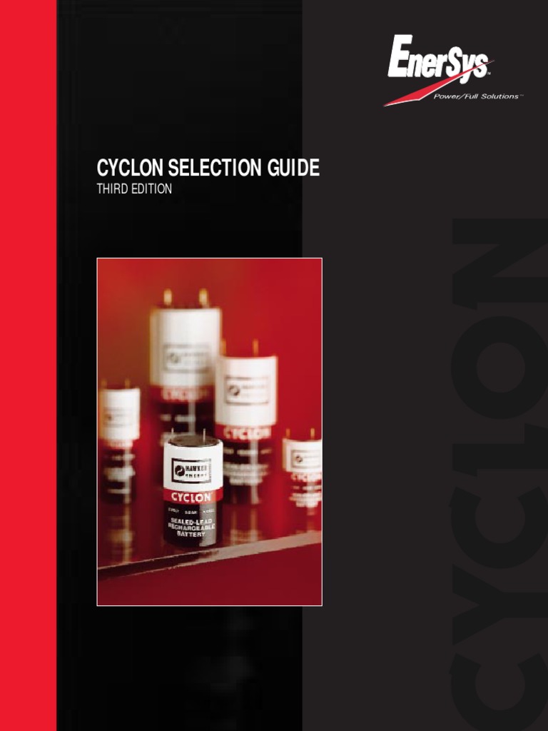 EnerSys CYCLON Selection Guide: A Comprehensive Resource for Choosing ...