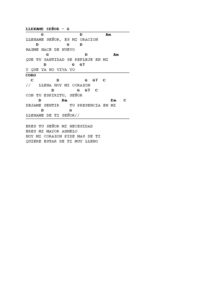 Llename Señor | PDF