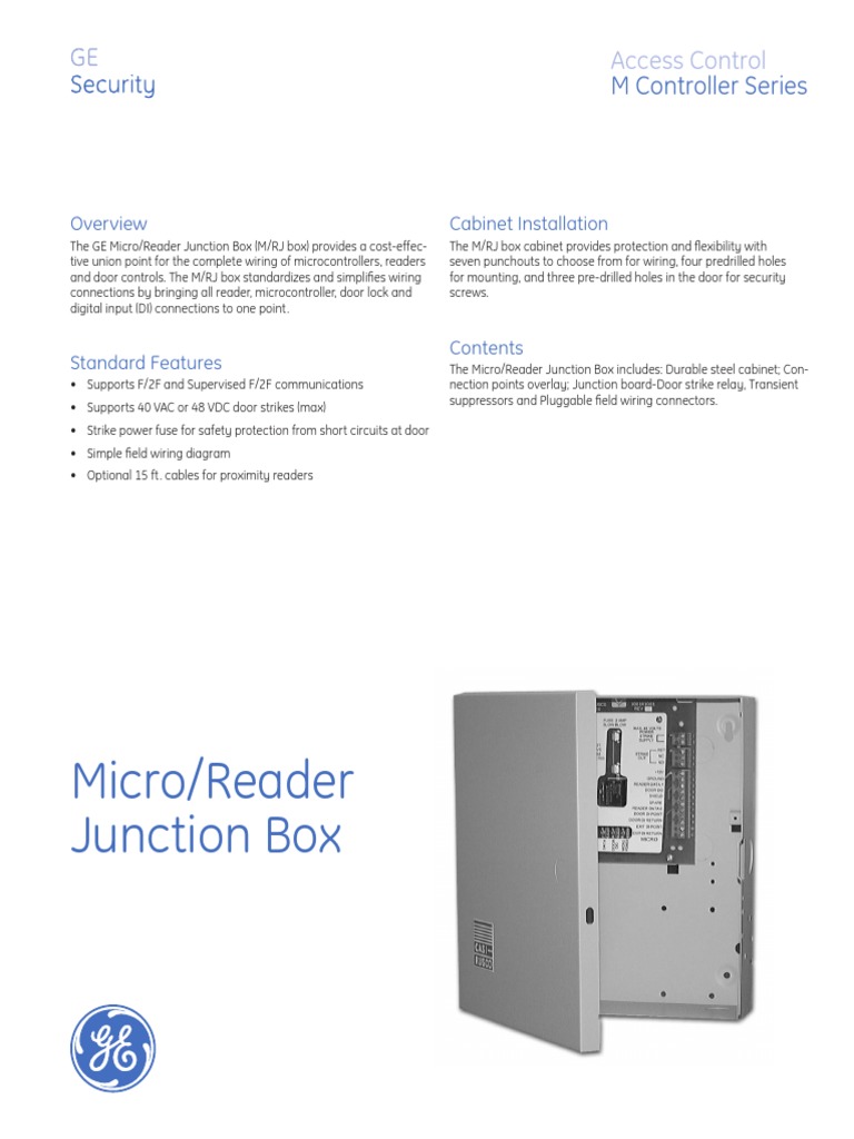 Micro/Reader Junction Box: M Controller Series | PDF | Electrical ...