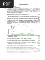 Grade 11 Kinematics Practice Test | PDF | Velocity | Acceleration