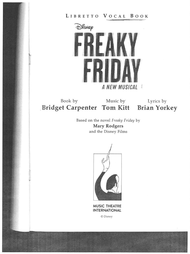 Freaky Friday Vocal Book | PDF