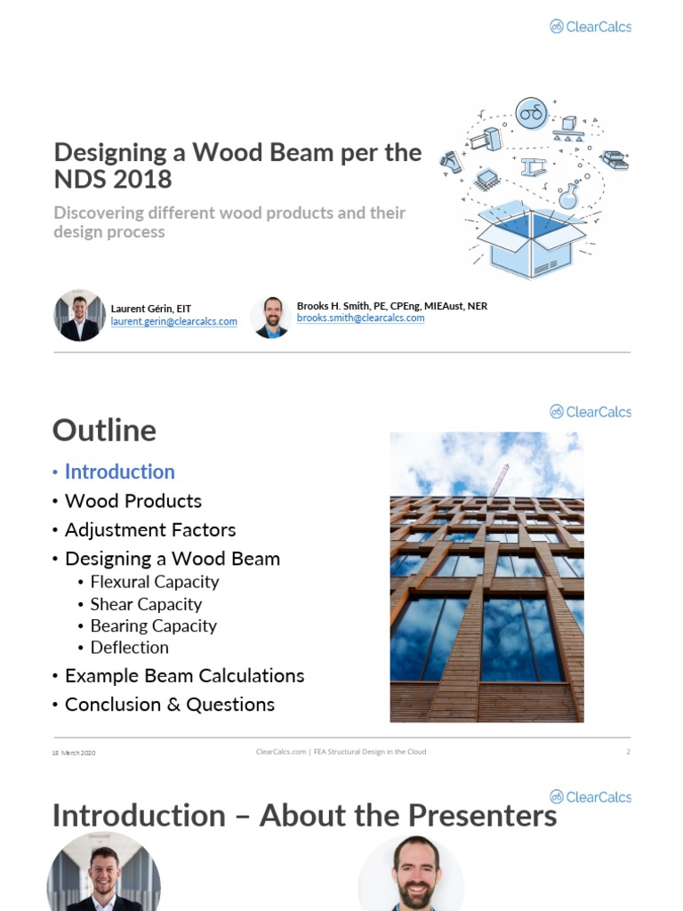 Designing A Wood Beam Per The NDS 2018: Discovering Different Wood ...