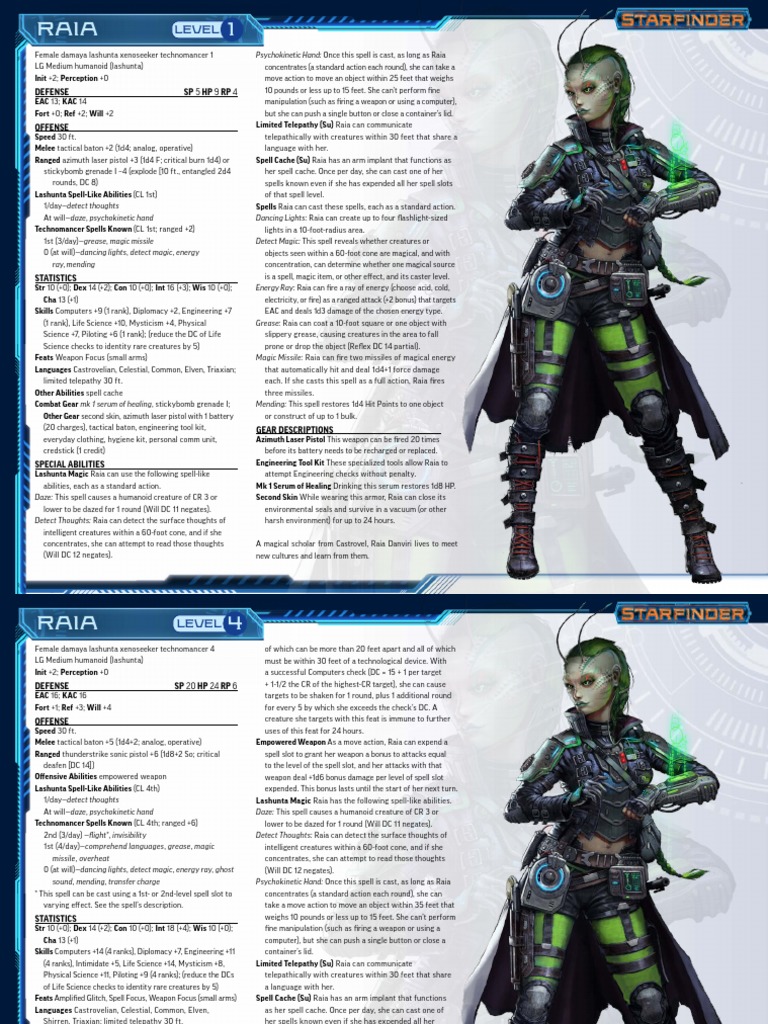 Technomancer All Levels Pdf Nature