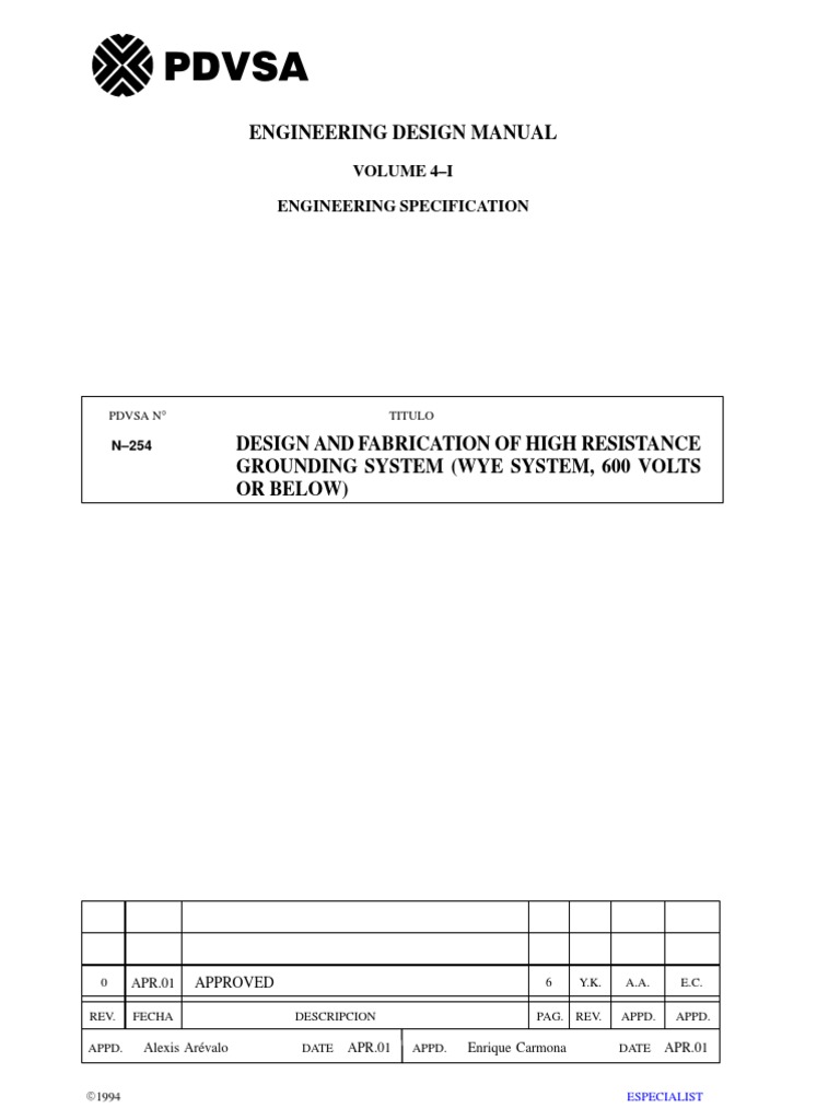Pdvsa: Engineering Design Manual | PDF | Resistor | Capacitor