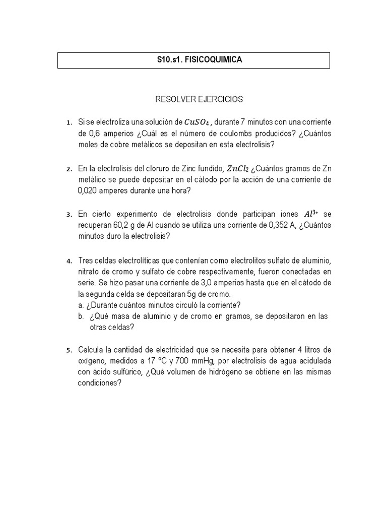 S10.s1 RESOLVER EJERCICIOS | PDF