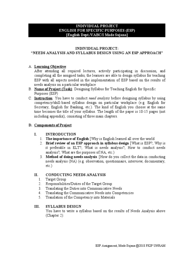 Final Project For Esp Class 2021 | PDF | English Language | Behavior ...