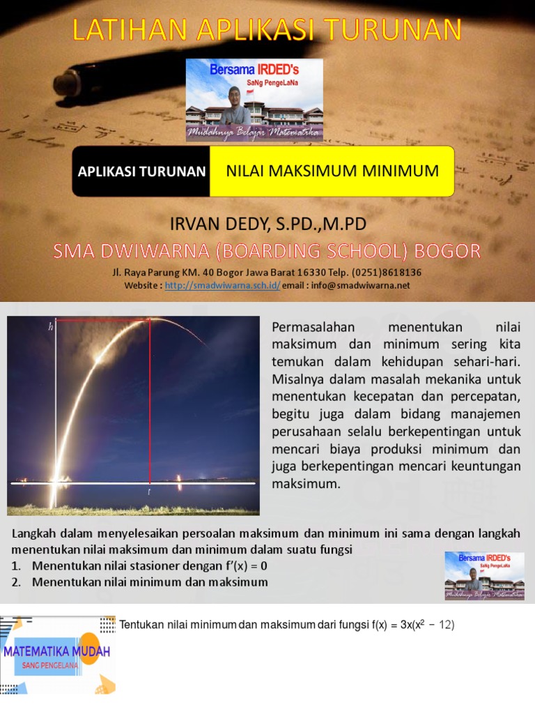 3 - Latihan - Nilai Maksimum Minimum | PDF