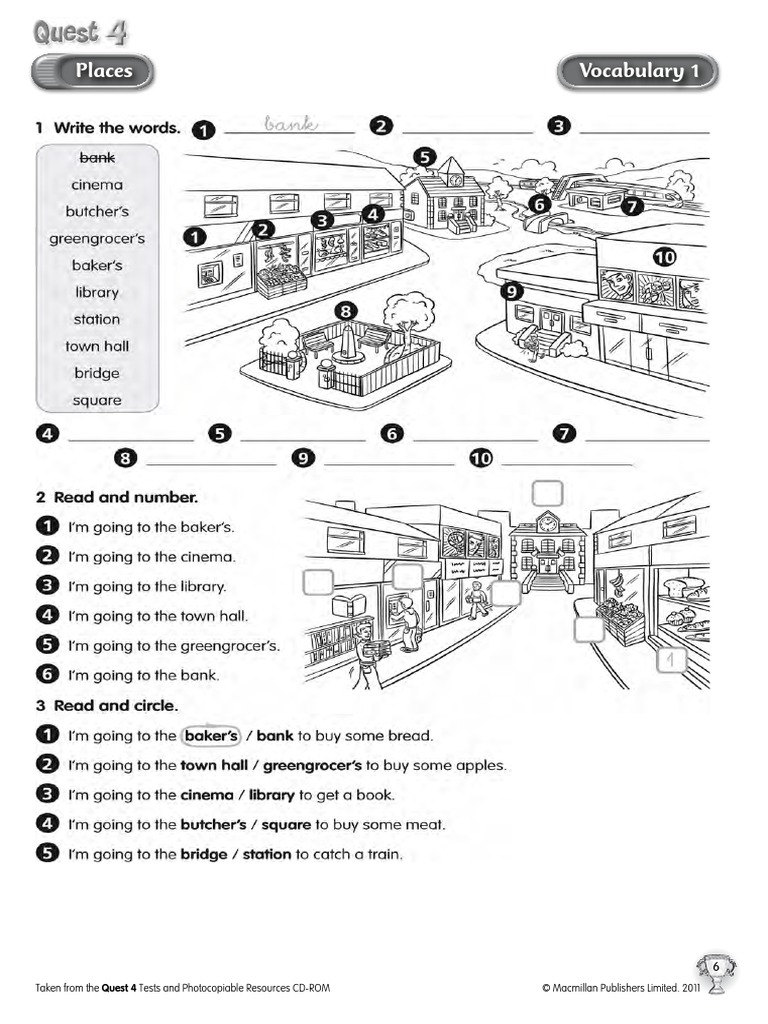 Vocabulary 1 Places: Quest 4 Tests and Photocopiable Resources CD-ROM ...