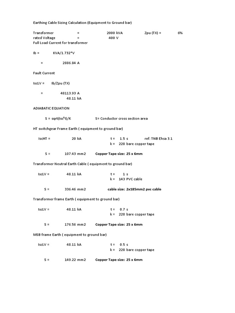Earthing Cable | PDF | Transformer | Electricity