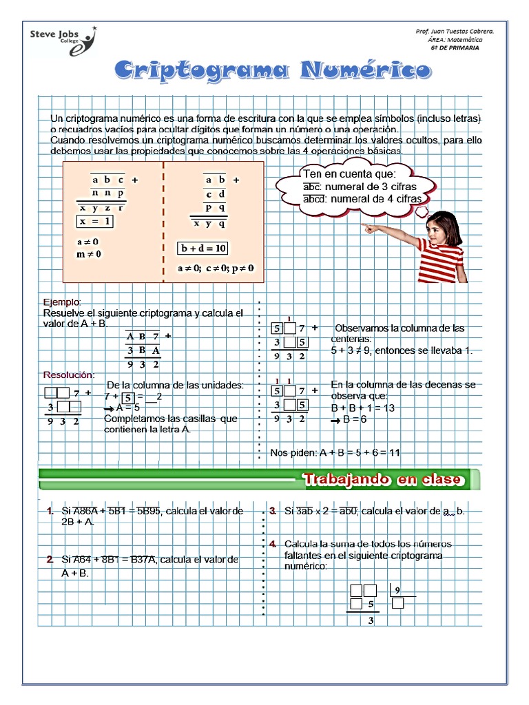 Criptograma Numérico | PDF