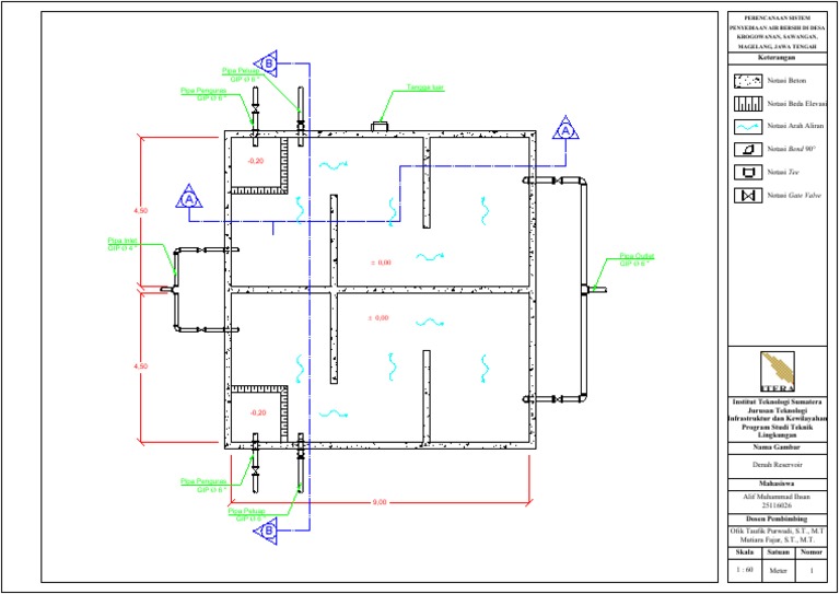 1 Reservoir - Denah | PDF