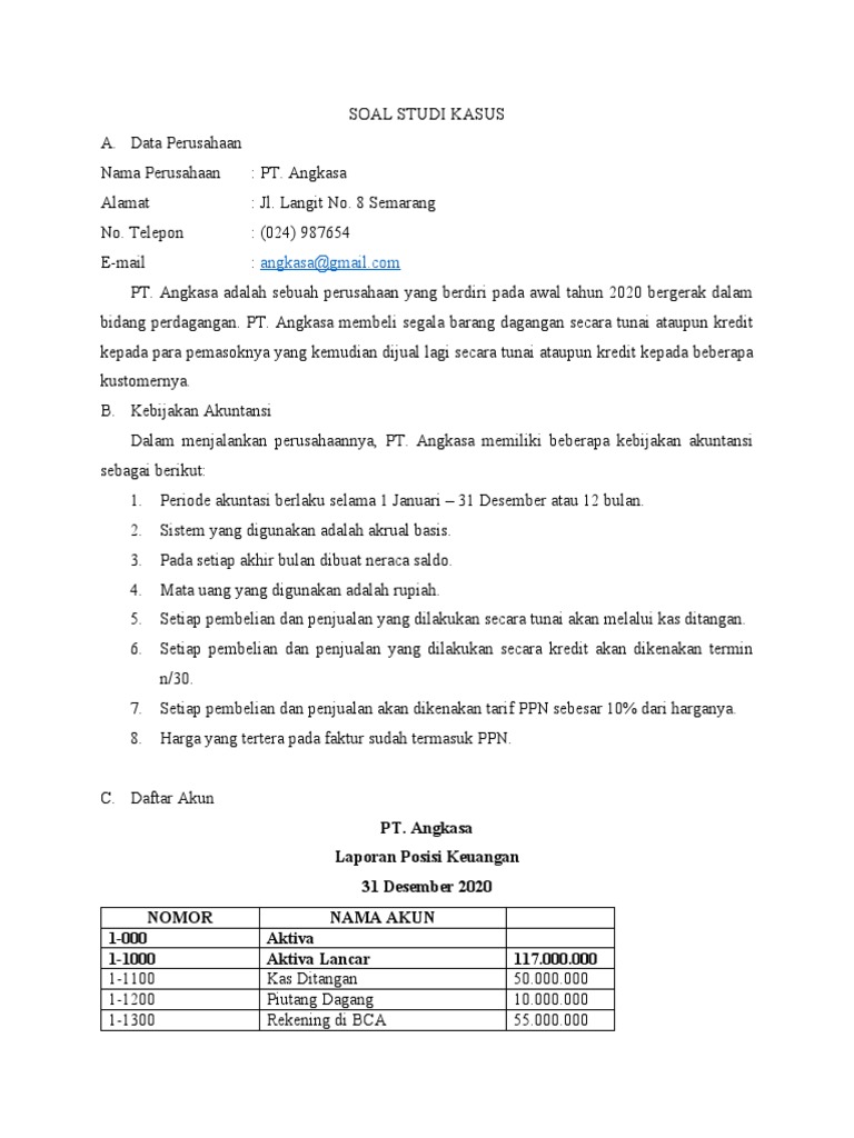 Soal Studi Kasus | PDF