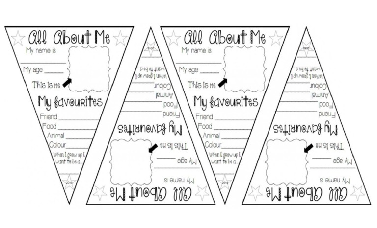 All About Me Banderin | PDF