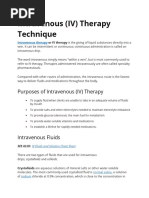 IV Therapy & Transfusions Cheat Sheet | PDF | Intravenous Therapy ...