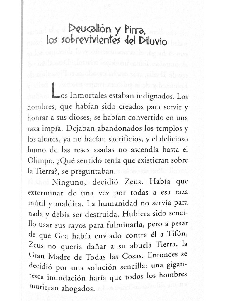 Deucalión y Pirra | PDF