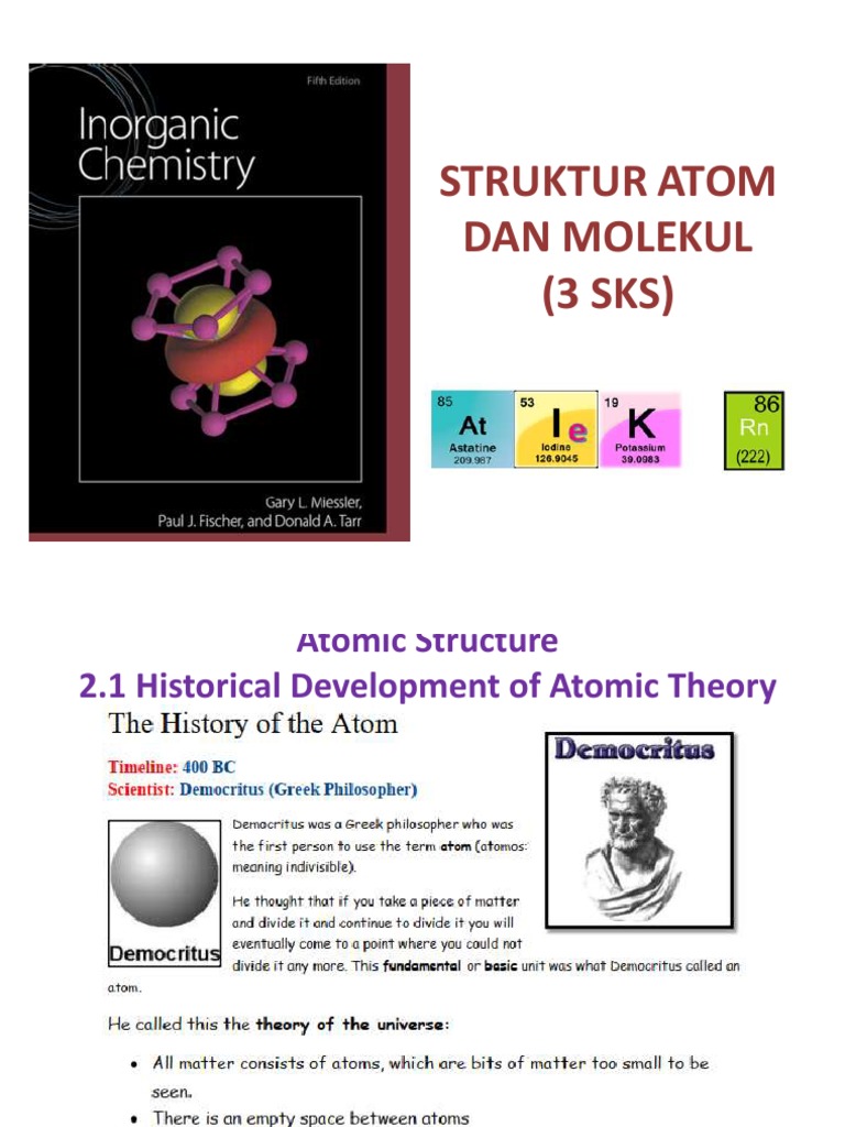 Struktur Atom Dan Molekul | PDF | Atoms | Atomic Orbital