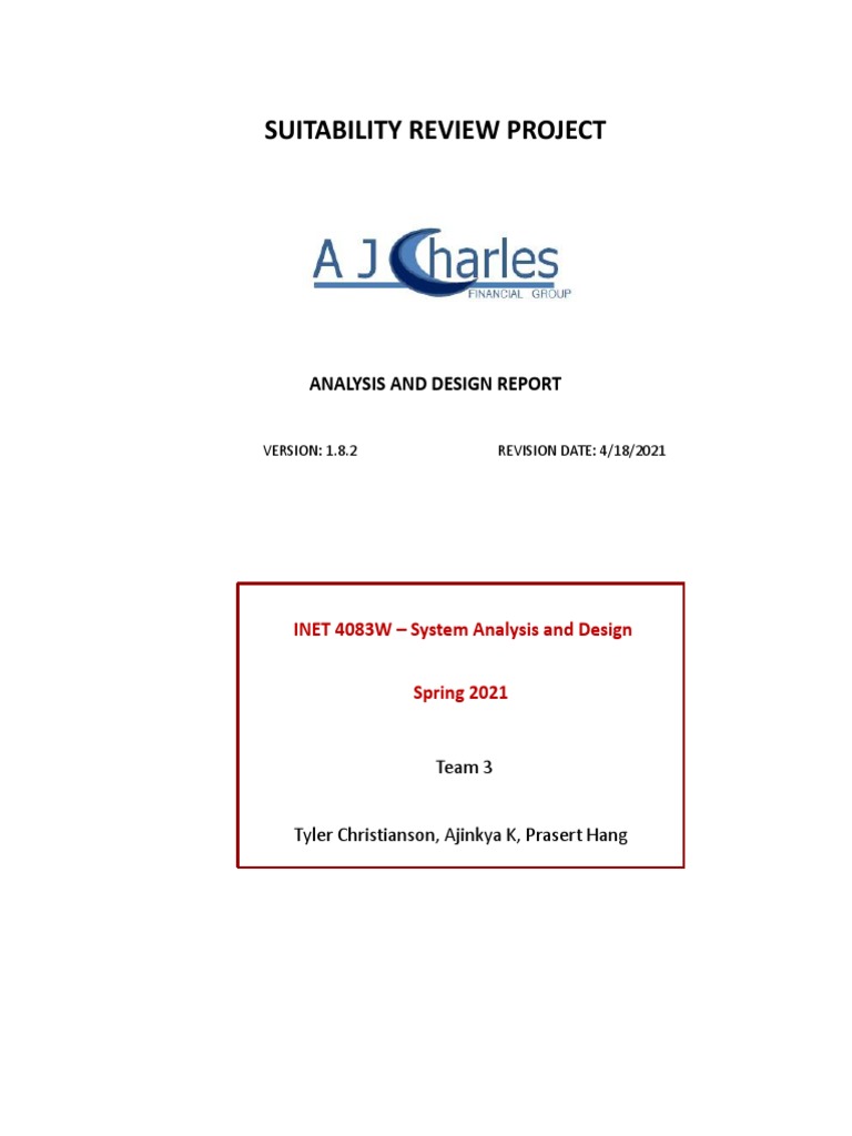 Inet 4083 Analysis and Design Report | PDF | Database Transaction ...