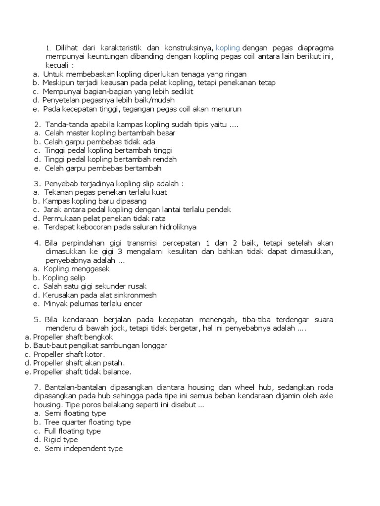 Contoh Soal Sasis | PDF